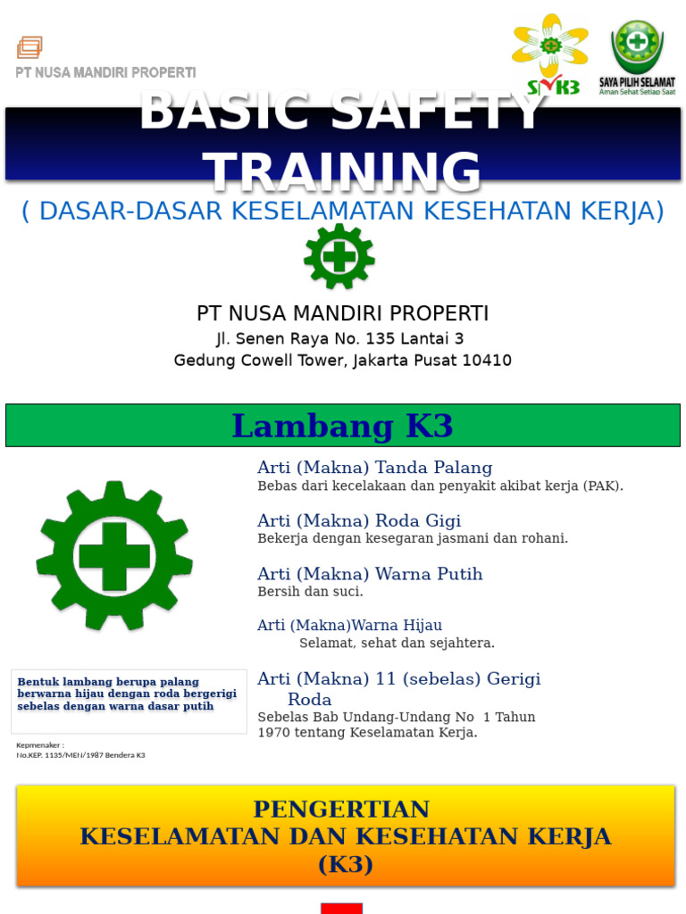 MATERI BASIC SAFETY TRAINING_NMP | PDF