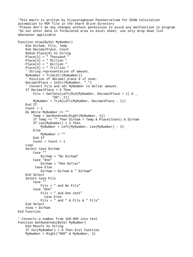 EOSB Final Macro Oct-2021 | PDF | Software | Computer Science