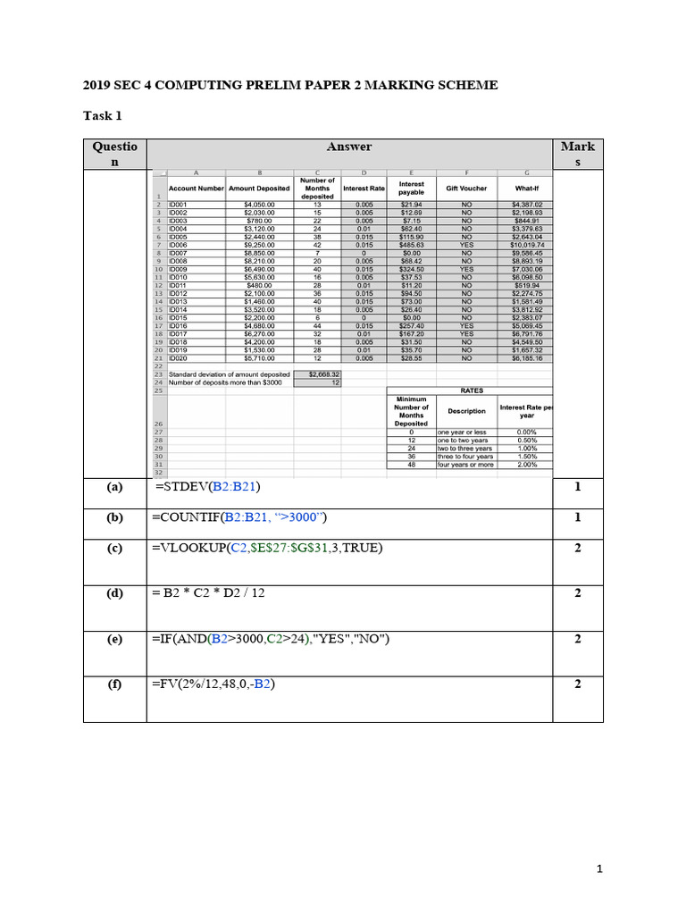 SST 2019 Prelim P2 Solution | PDF | Computer Programming | Computing