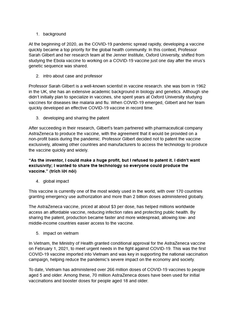 Patent_ AstraZeneca Vaccine | PDF | Vaccines | Pandemic