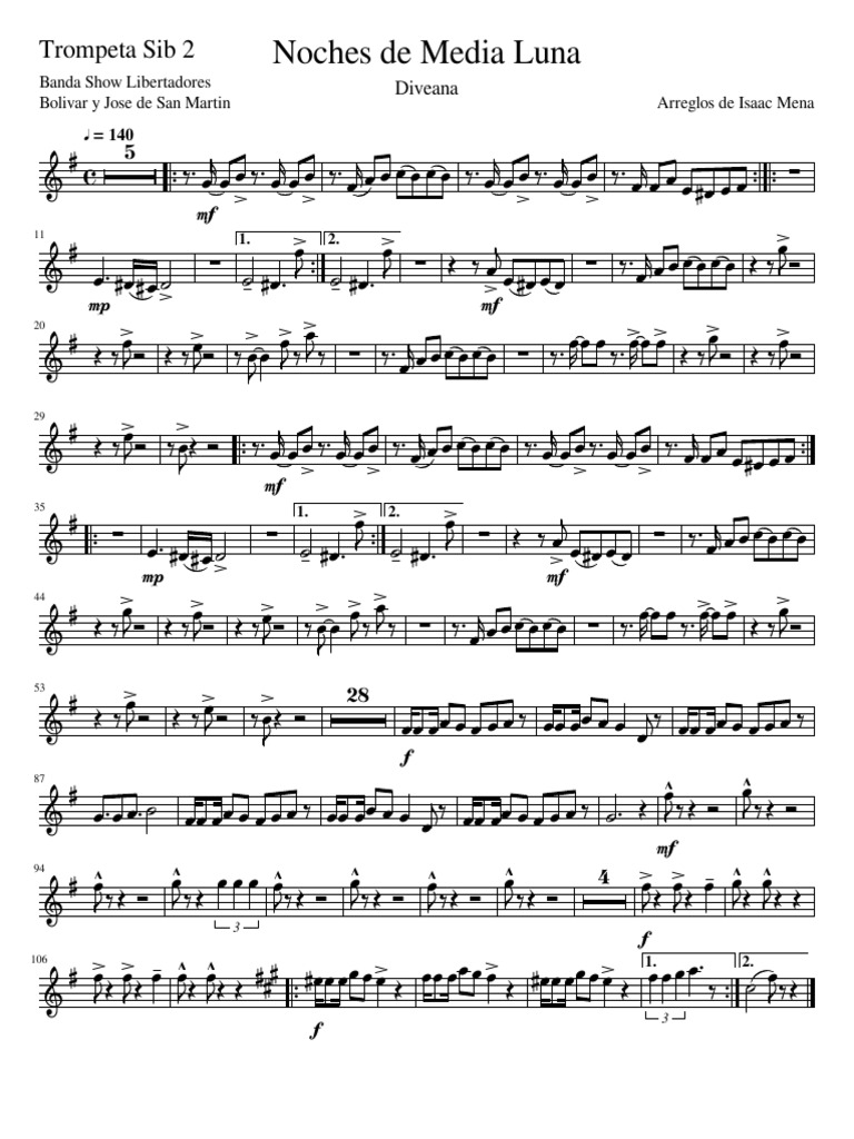 Arreglos Musicales de Isaac Mena | PDF