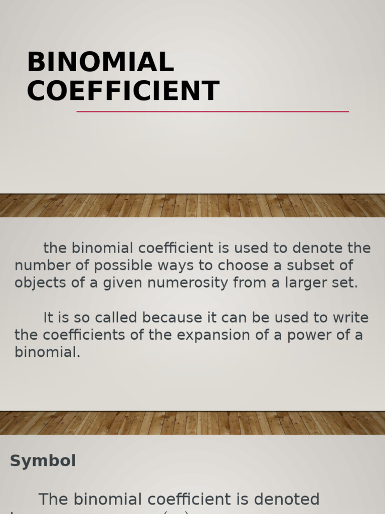 BINOMIAL | PDF