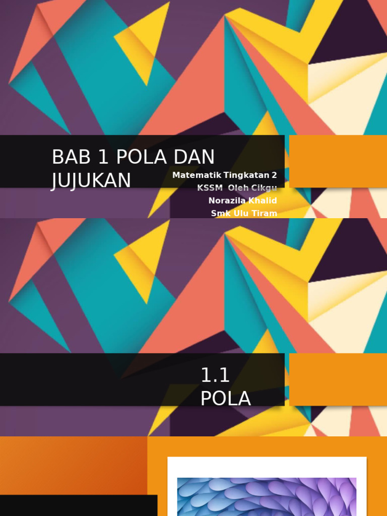 MT T2 KSSM Bab 1 Pola Dan Jujukan Zila Khalid =) | PDF