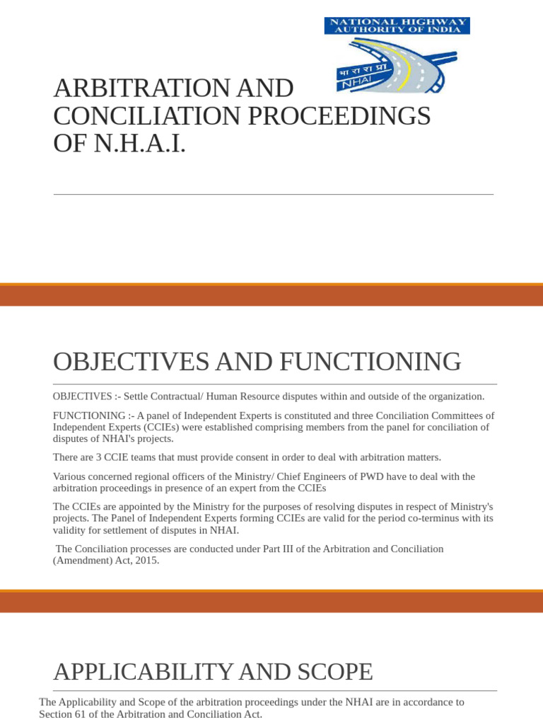 Arbitration in NHAI | PDF | Arbitration | Expense