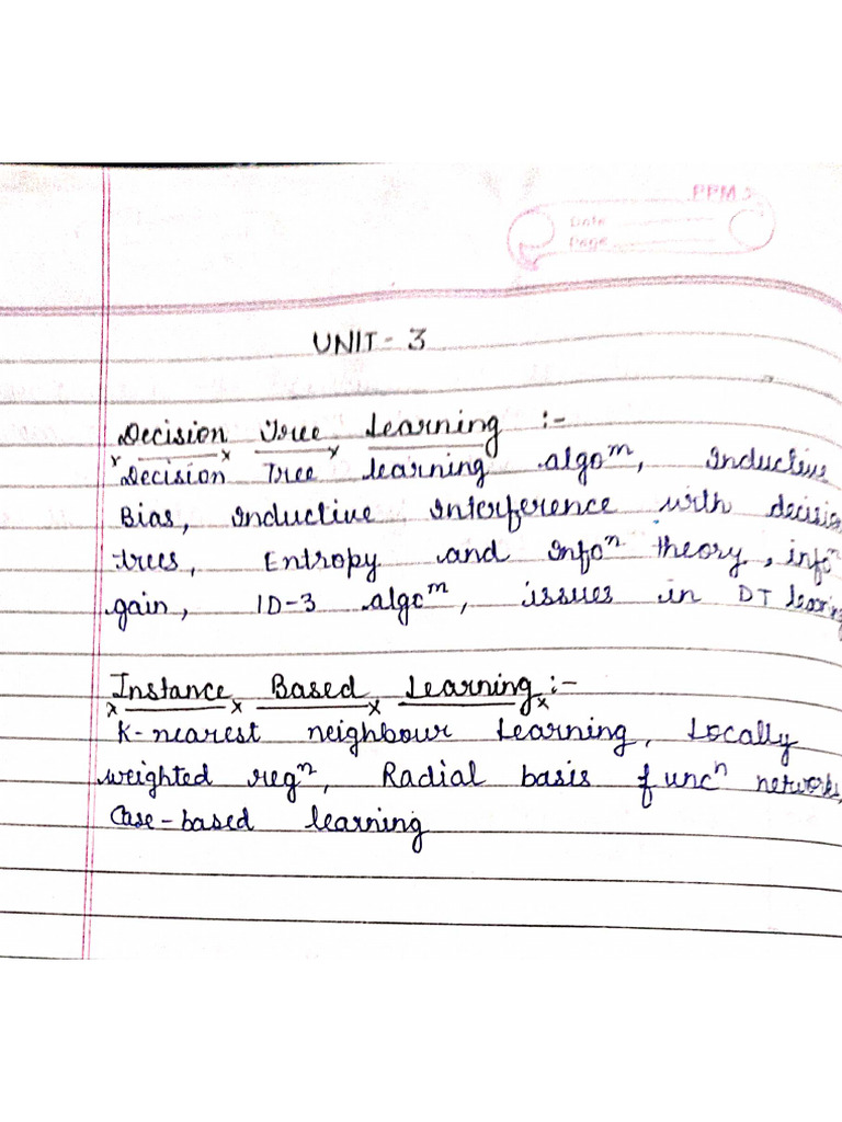 UNIT-3 Machine Learning Techniques (KCS-055) ) | PDF