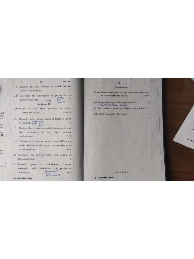 Ignou MPC Dec 003 | PDF