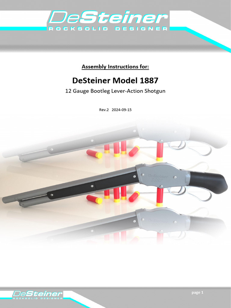 Assemly Instructions M1887 | PDF | Screw | Firearms