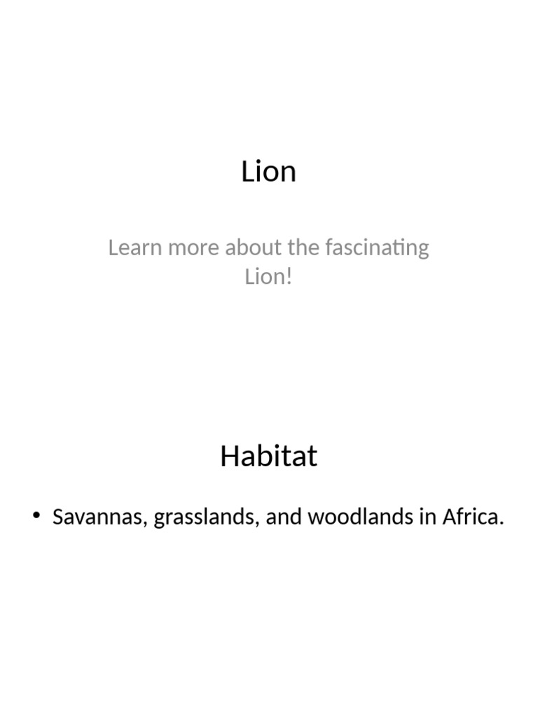 lion_presentation | PDF