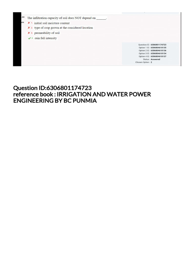 Infiltration Capacity | PDF