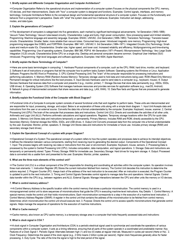 cso, Python Diploma cse materials | PDF | Computer Data Storage | Central Processing Unit