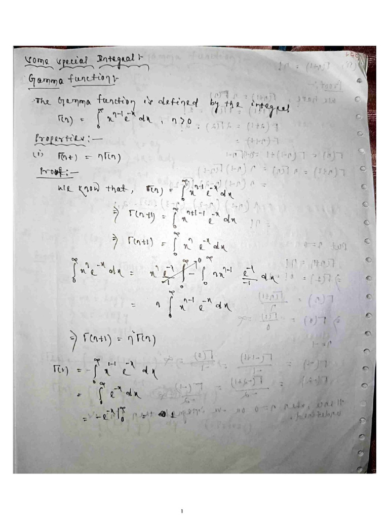 Gammaandbeta Function Pdf