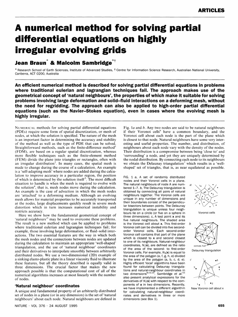 Nature-1995-A numerical method for solving partial differential equations on highly irregular ...
