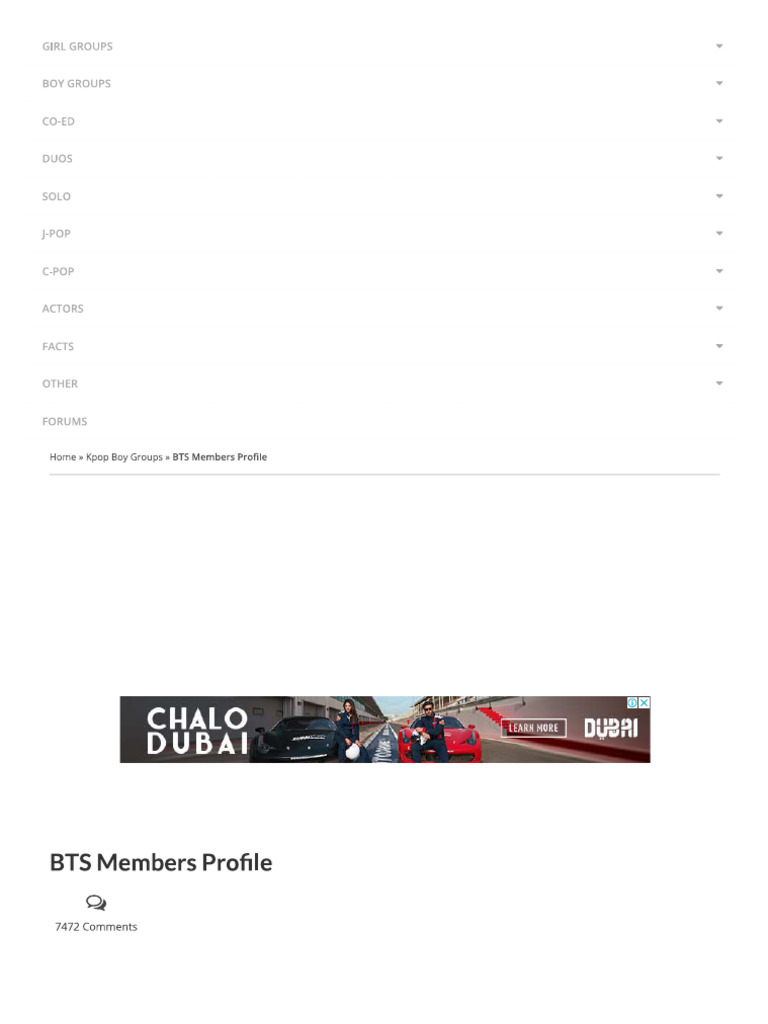 BTS Members Profile | PDF