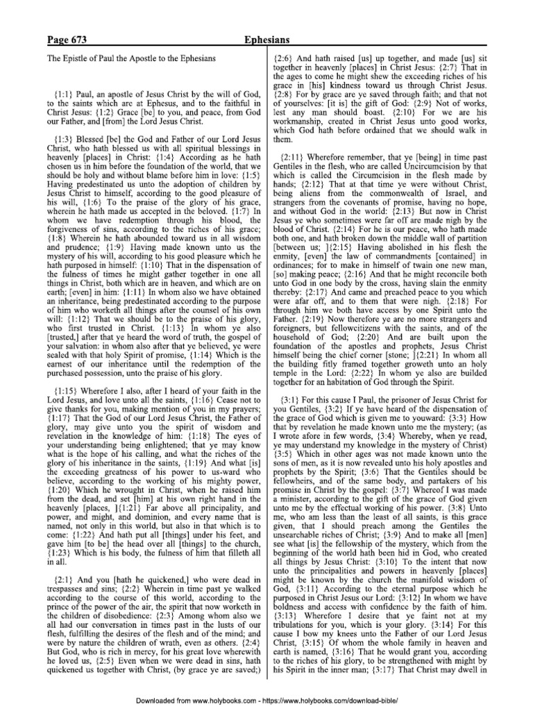 Ephesians PDF | PDF