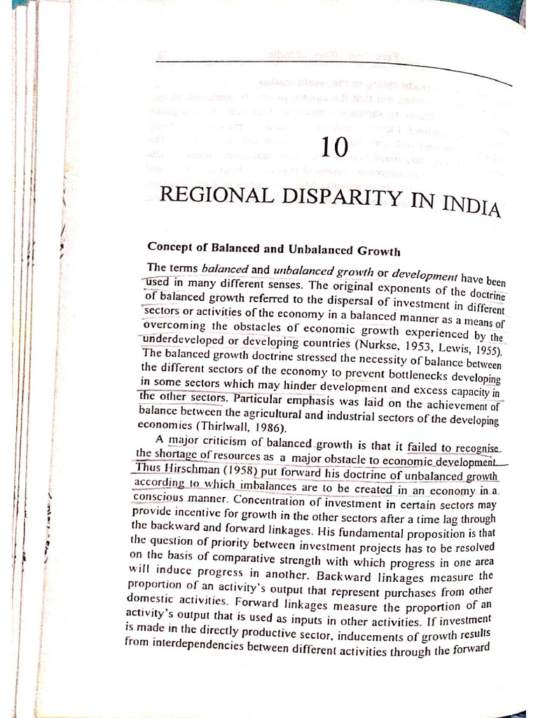 54_5.1 • Regional Disparity in India • Jayasri Ray Choudhari | PDF