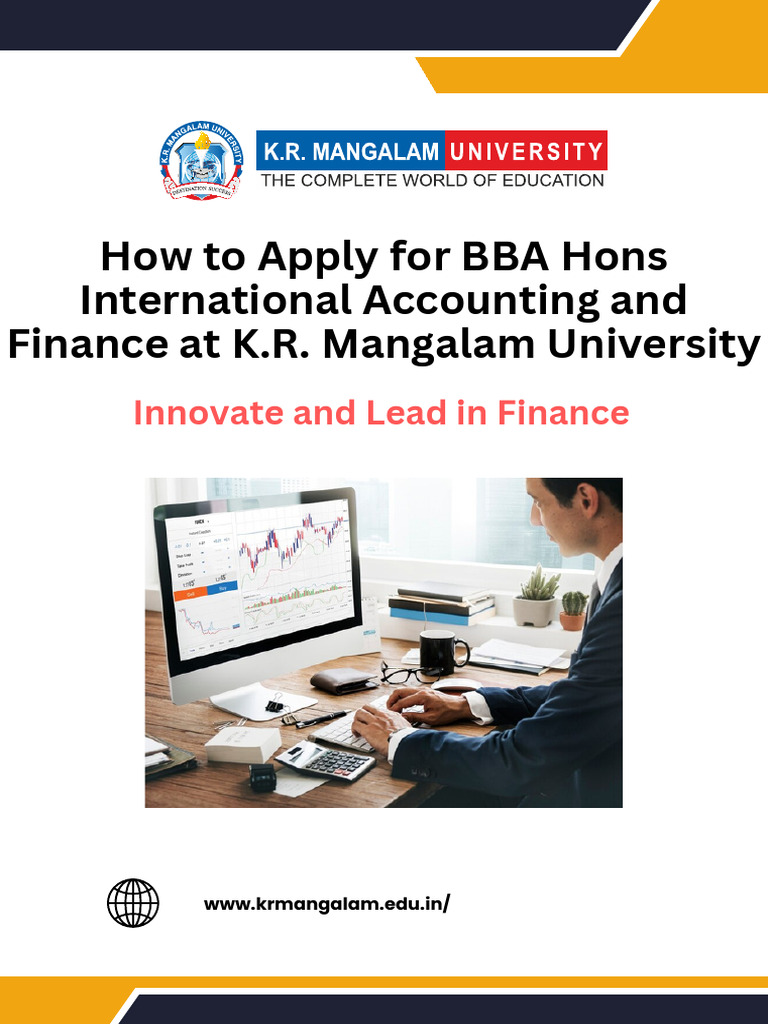 How To Apply For BBA Hons International Accounting and Finance at K.R ...