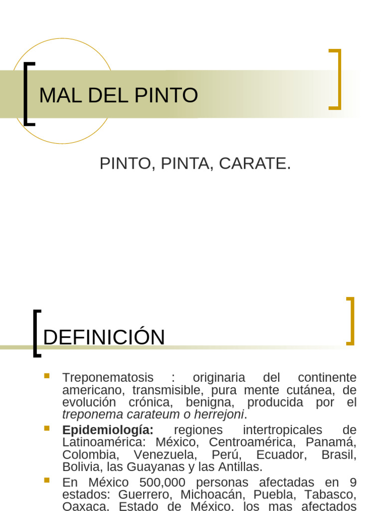 11. Mal de Pinto | PDF | Especialidades Medicas | Condiciones cutáneas