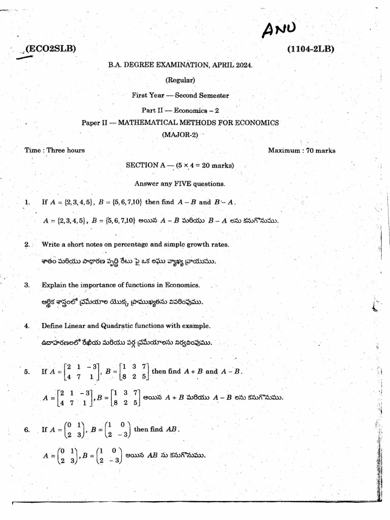 ANUf | PDF | Applied Mathematics | Mathematical Analysis