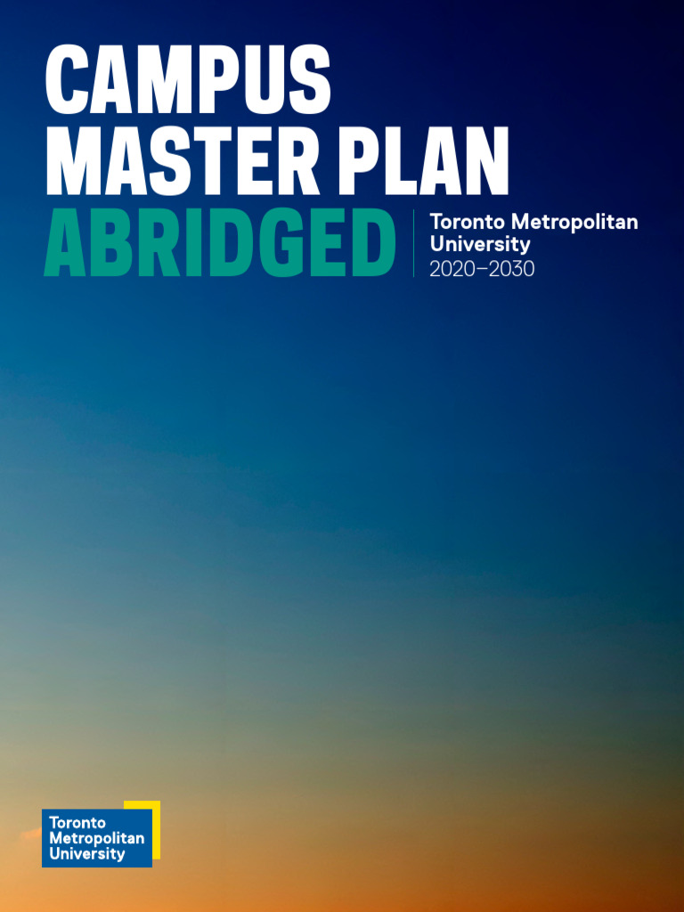 Tmu Campus Master Plan Abridged | PDF
