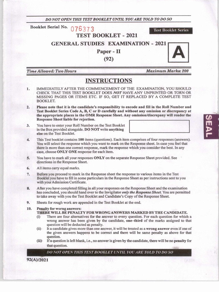 GS_II_PRE_2021 | PDF