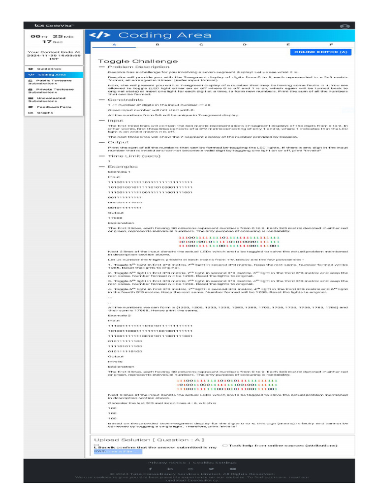 TCS_CodeVita_R01 | PDF