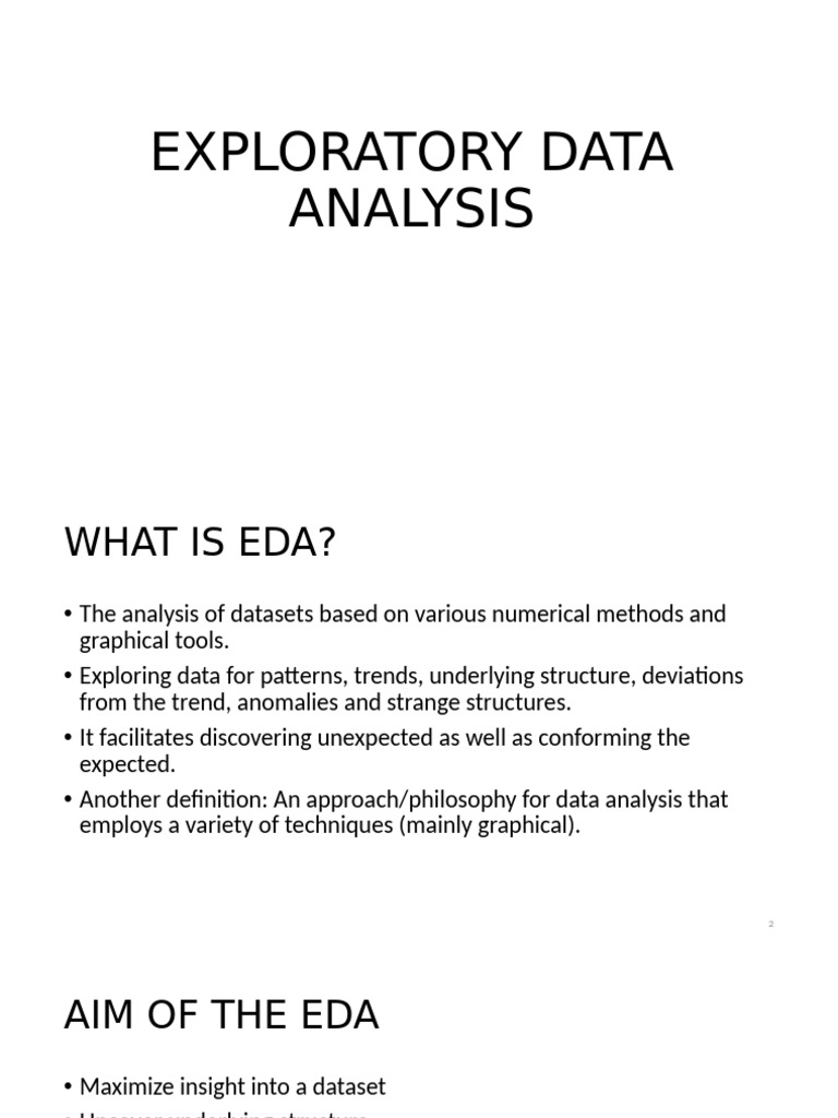 Exploratory Data Analysis | PDF | Statistical Hypothesis Testing | Data ...