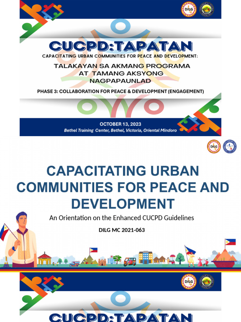 CUCPD Orientation 2023 | PDF | Peacebuilding | Governance