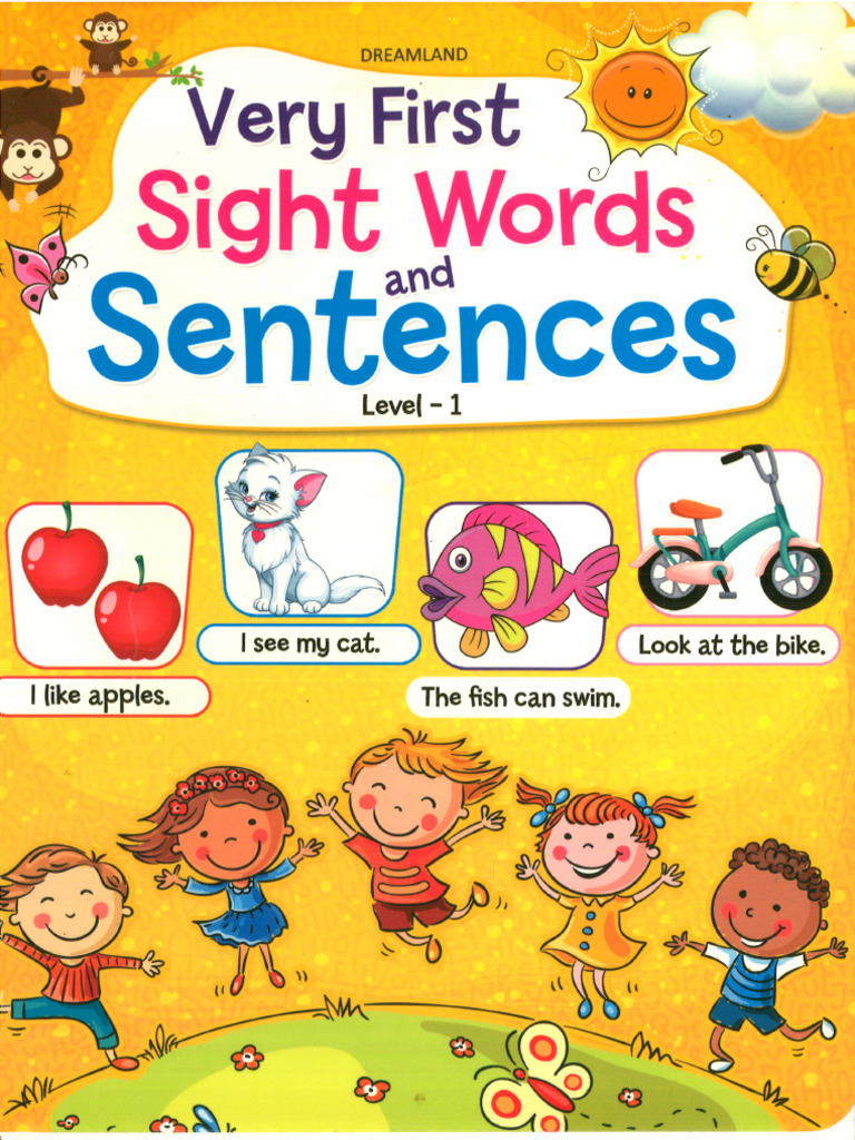 Very First Sight Words Sentences - Level 1 | PDF