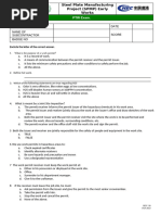 Lockout/Tagout Quiz Answers | PDF | Business