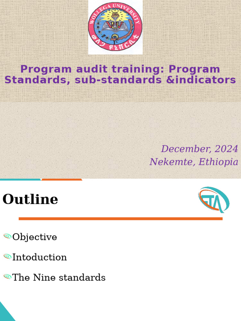 Program Audit Training - Standards | PDF | Educational Assessment ...