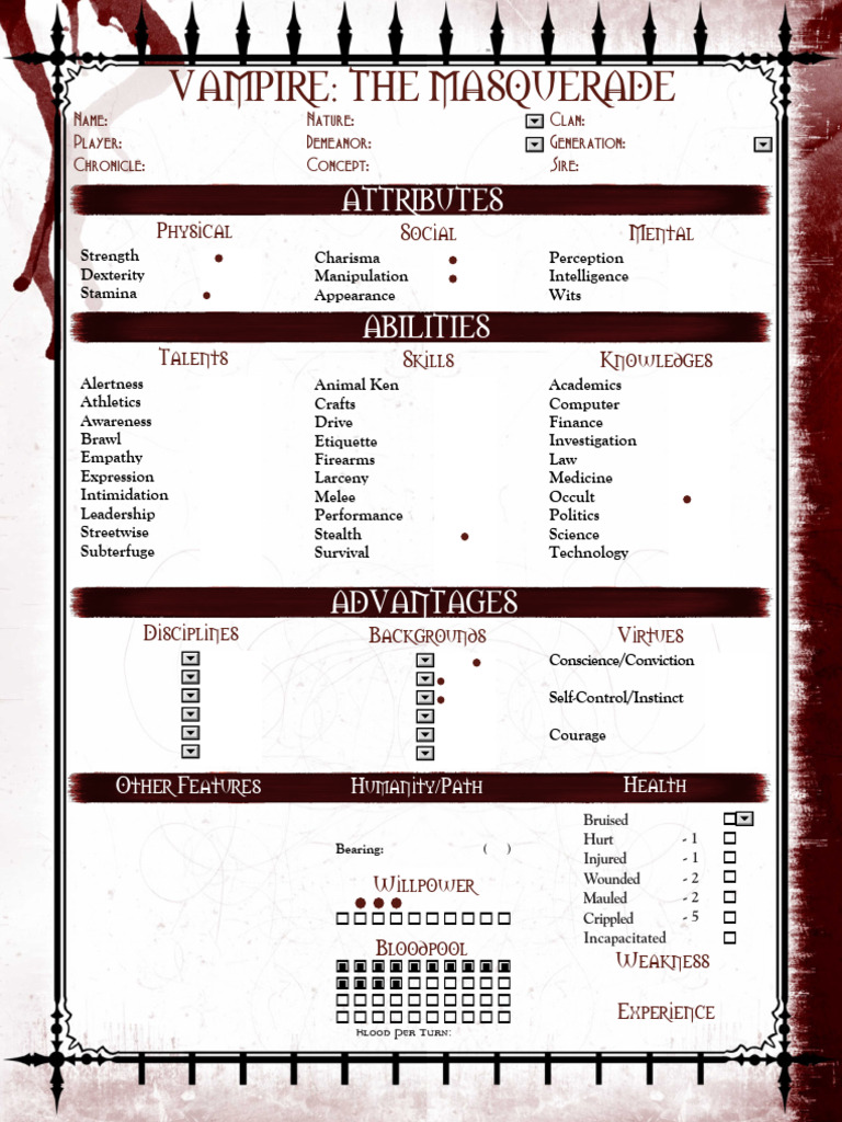 VTM V20v2 MAKI Ficha | PDF