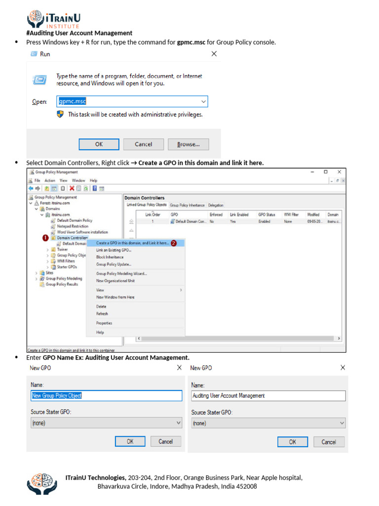 GPMC - Auditing User Account Management | PDF