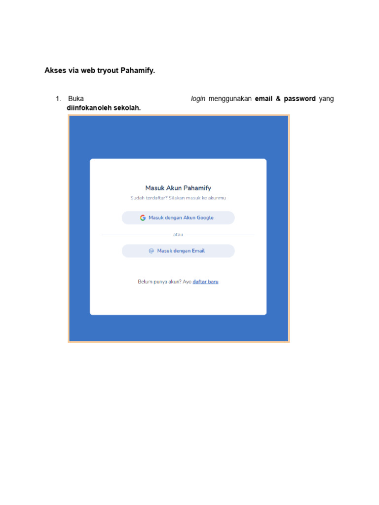 Tutorial Akses Dan Pengerjaan TO | PDF