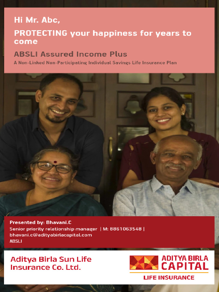 Abc - Assured Income Plus - Presentation | PDF