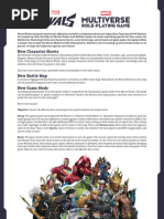 Marvel Multiverse Character Sheet - Fillable | PDF | Spider Man ...