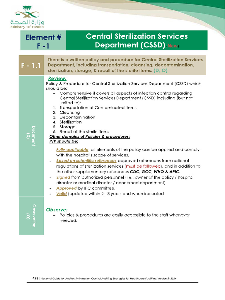 CSSD From ICA Guidelines 2024 | PDF