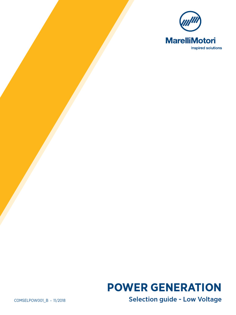 COMSELPOW001_B_112018 LOW VOLTAGE | PDF | Temperature | Electric Generator
