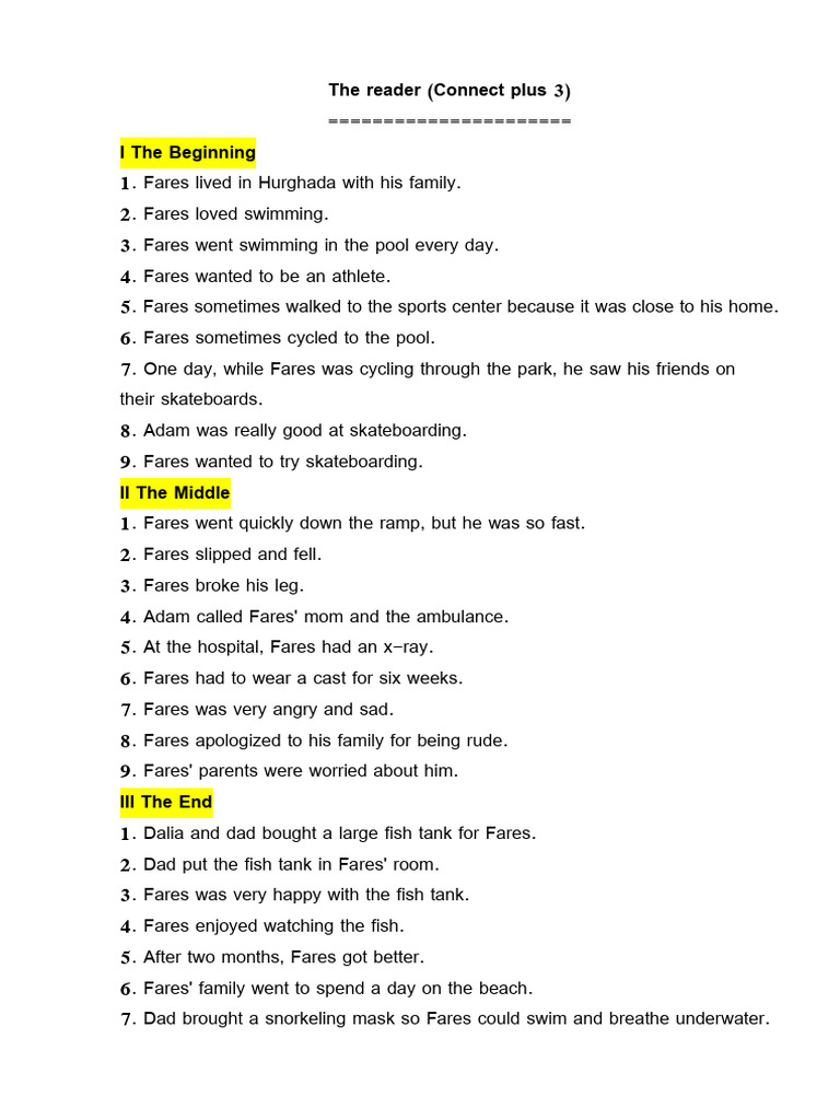 Story and Paragraphs Connect Plus | PDF | Foods | Water