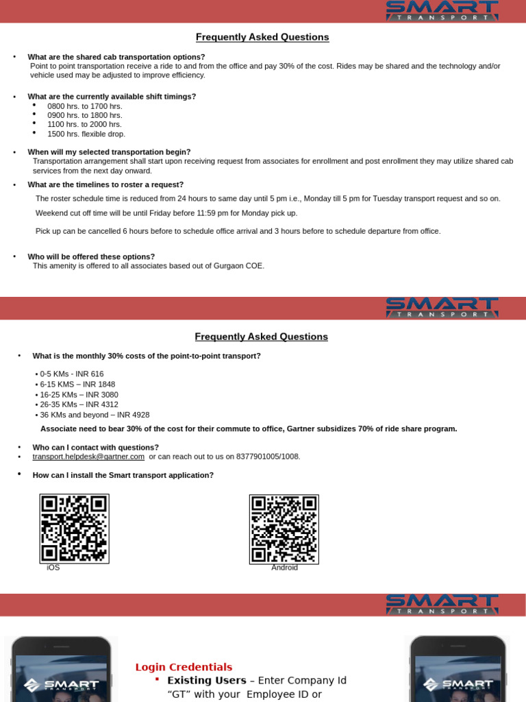 Smart Transport User Manual Mobile App-GT 1 | PDF | Transport | Software