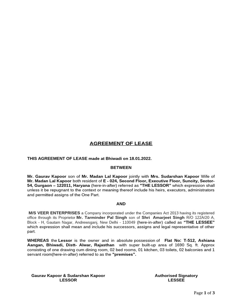 Lease to Agreement | PDF | Lease | Civil Law (Legal System)