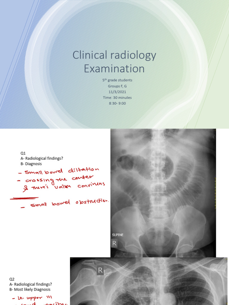 Clinical Radiology Exam - 2021 | PDF