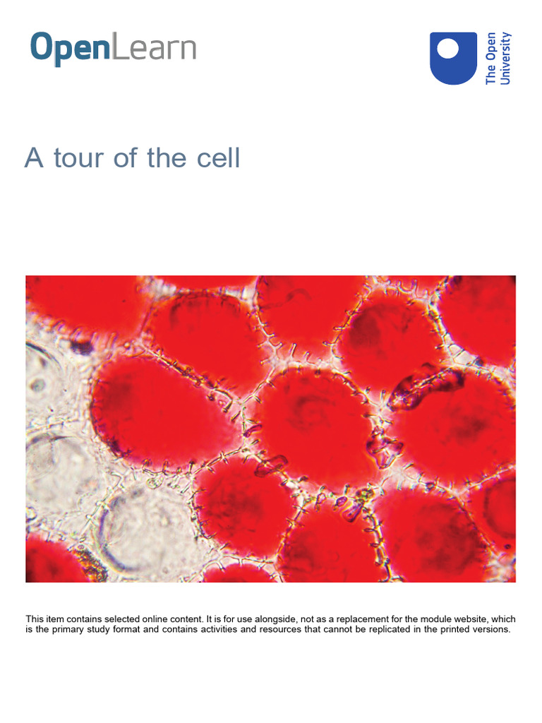 A Tour of The Cell Printable | PDF | Centrifugation | Cytoskeleton
