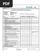 Road Works Inspection Checklist | PDF