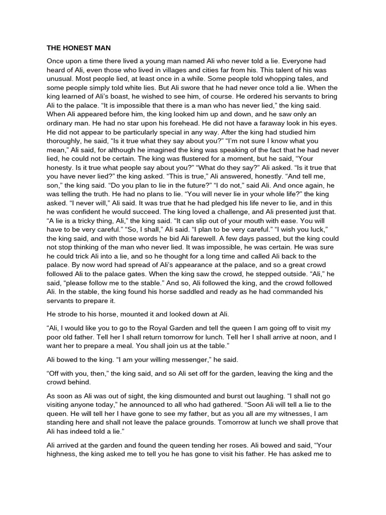 THE HONEST MAN | PDF
