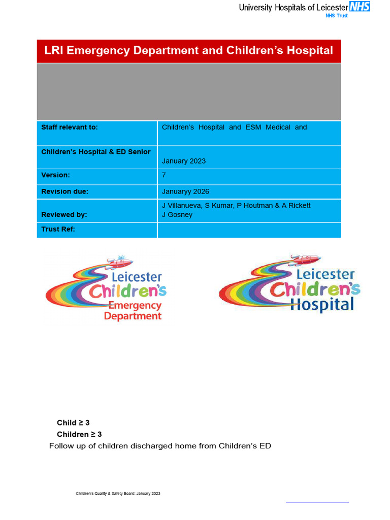 Urinary_Tract_Infection_(UTI)_UHL_Childrens_Guideline | PDF | Urinary Tract Infection | Medical ...