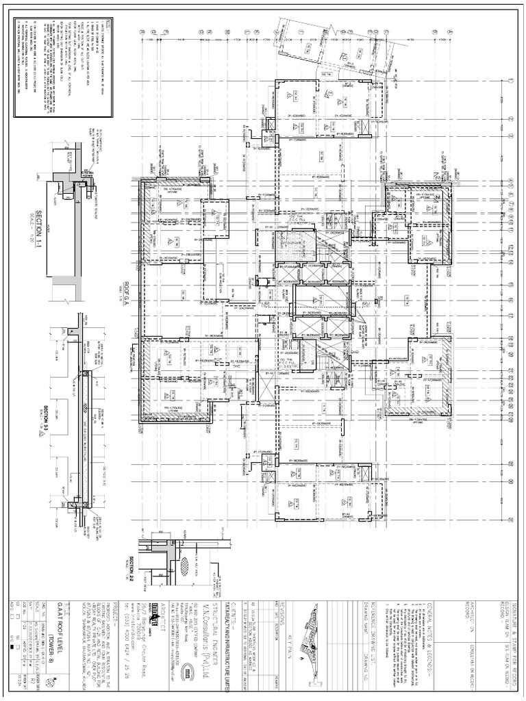 Tata Realty Roof Level GA Plan | PDF