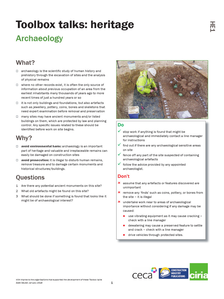 All Environmental Toolbox Talks | PDF | Archaeology | Hedge