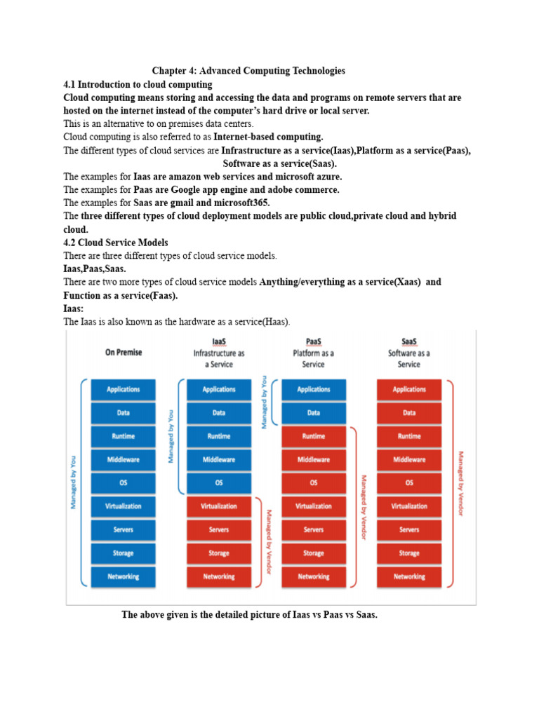 Chapter 4_ Advanced Computing Technologies(4.1 to 4.3) | PDF | Cloud ...
