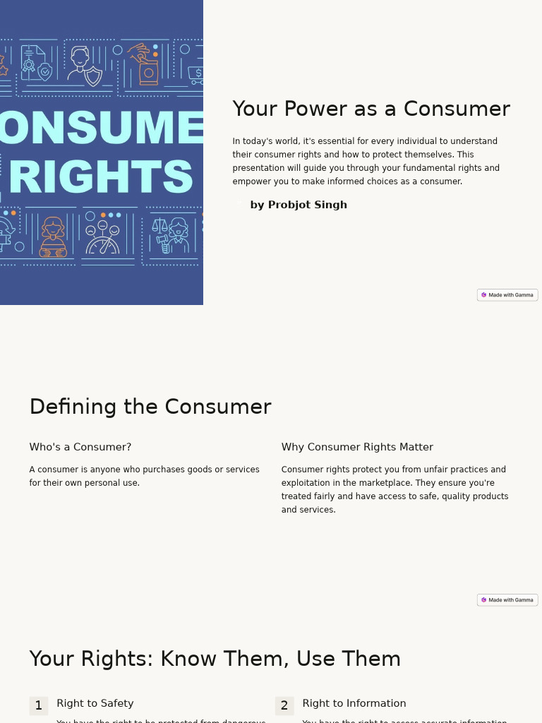 Your Power as a Consumer | PDF | Consumer Protection | False Advertising