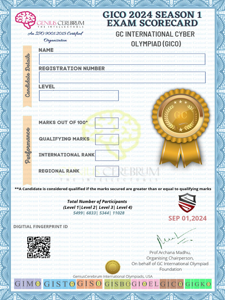 GICO-SEASON-1-2024-ScoreCard (2) | PDF